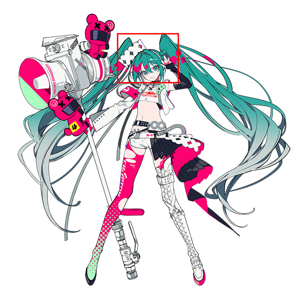 Vocaloid Racing Miku 2025 Hatsune Miku Green Cosplay Wig – Gcosplay
