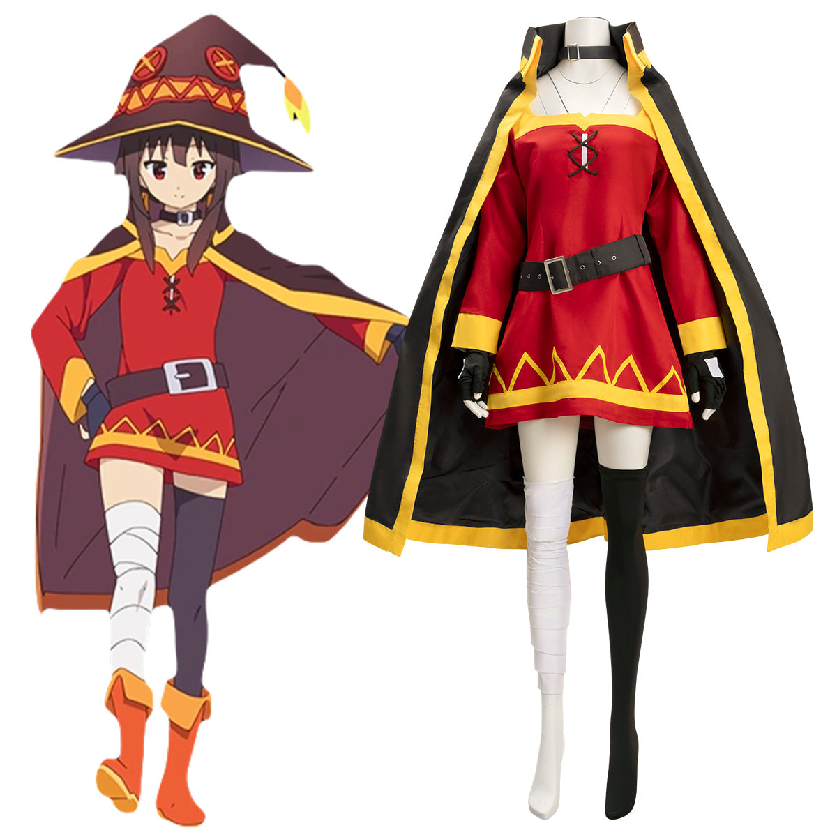 Kono Subarashii Sekai ni Shukufuku o Megumin Cosplay Costume - A Editi – Gcosplay