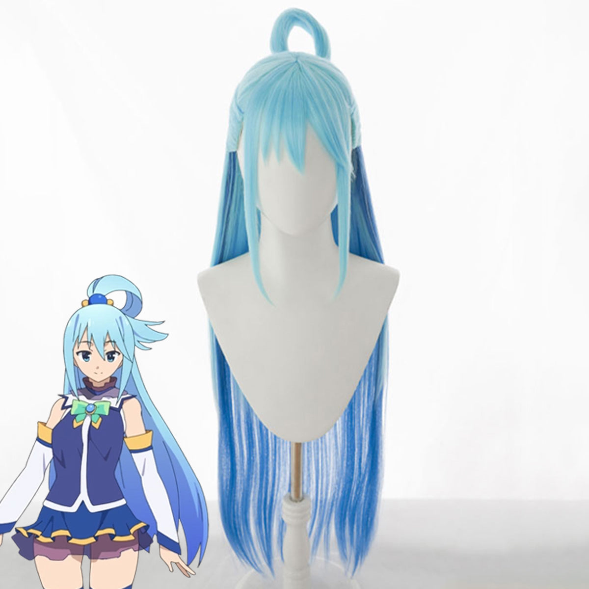Kono Subarashii Sekai Ni Shukufuku O Aqua Blue Cosplay Wig – Gcosplay