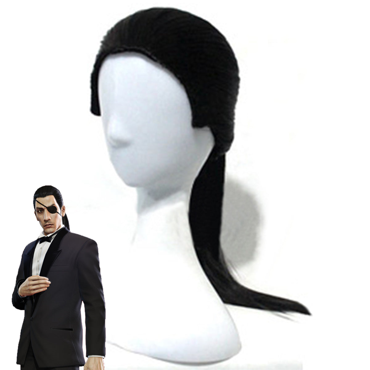 Yakuza Goro Majima Black Cosplay Wig – Gcosplay
