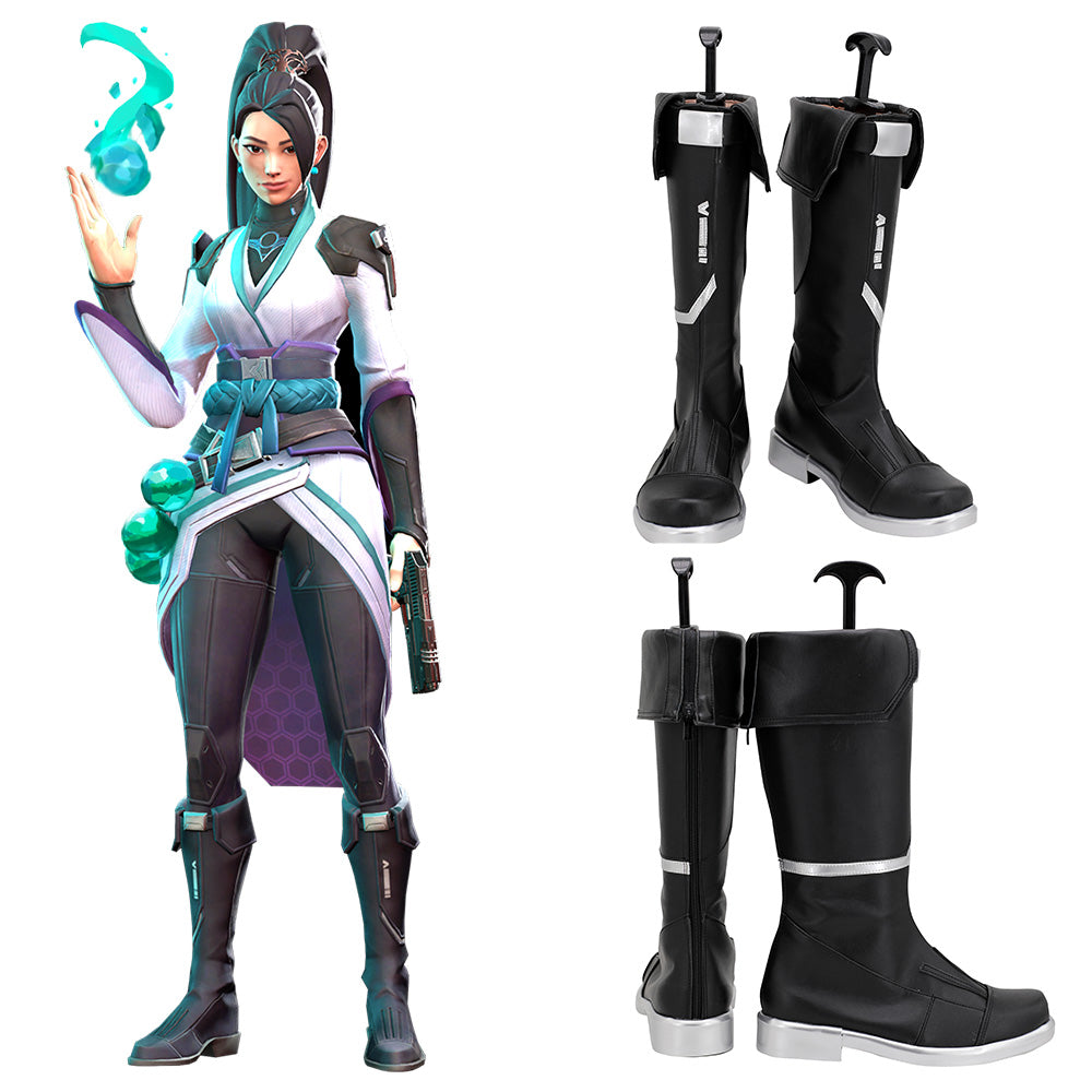 Valorant Sage Black Shoes Cosplay Boots – Gcosplay