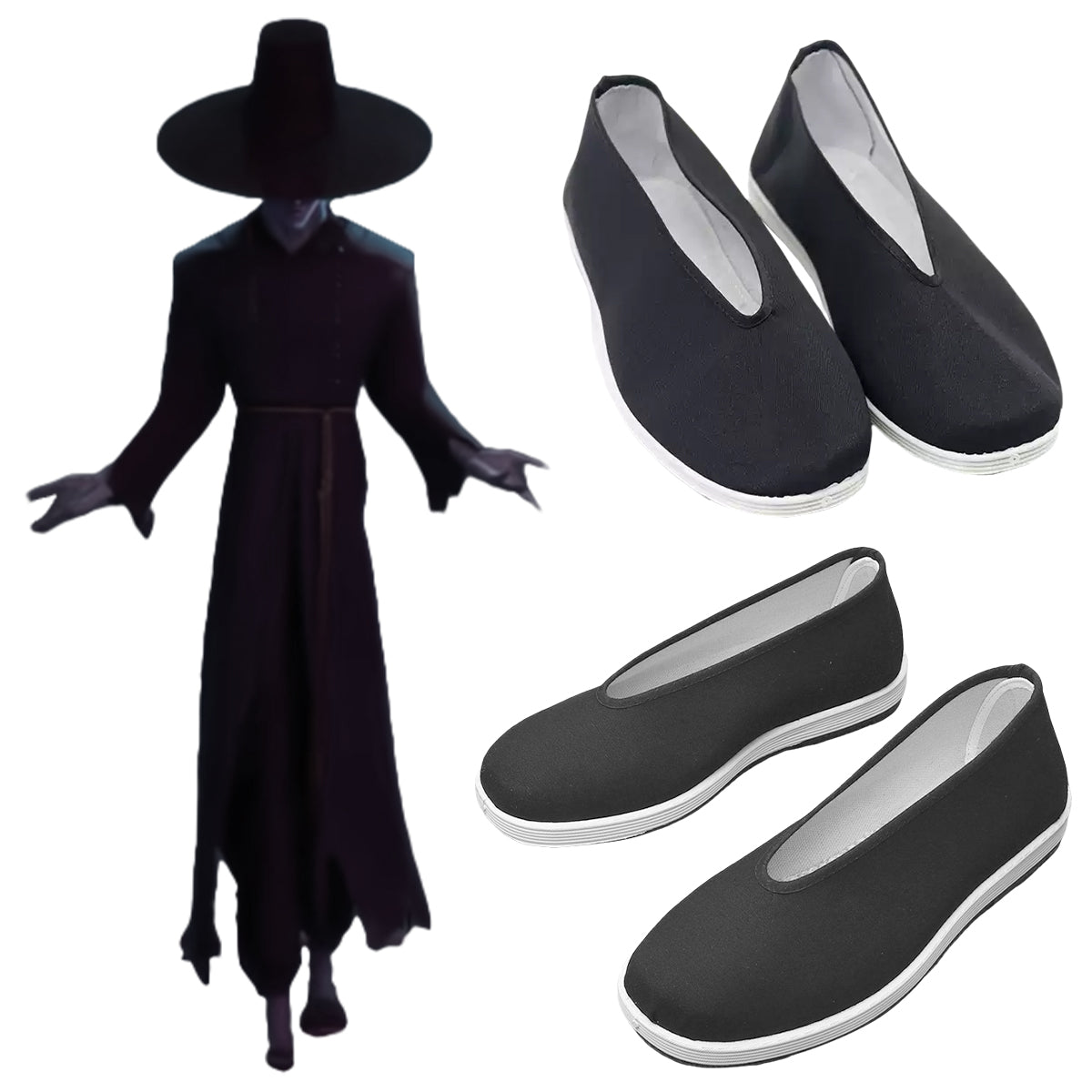 Kpop Demon Hunters The Saja Boys Demon Outfit Jinu Black Cosplay Shoes ...