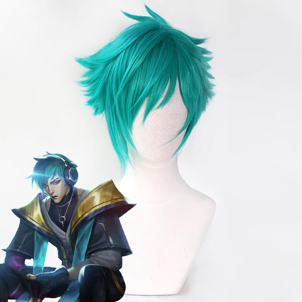 League Of Legends LOL HEARTSTEEL Aphelios Blue Cosplay Wig – Gcosplay
