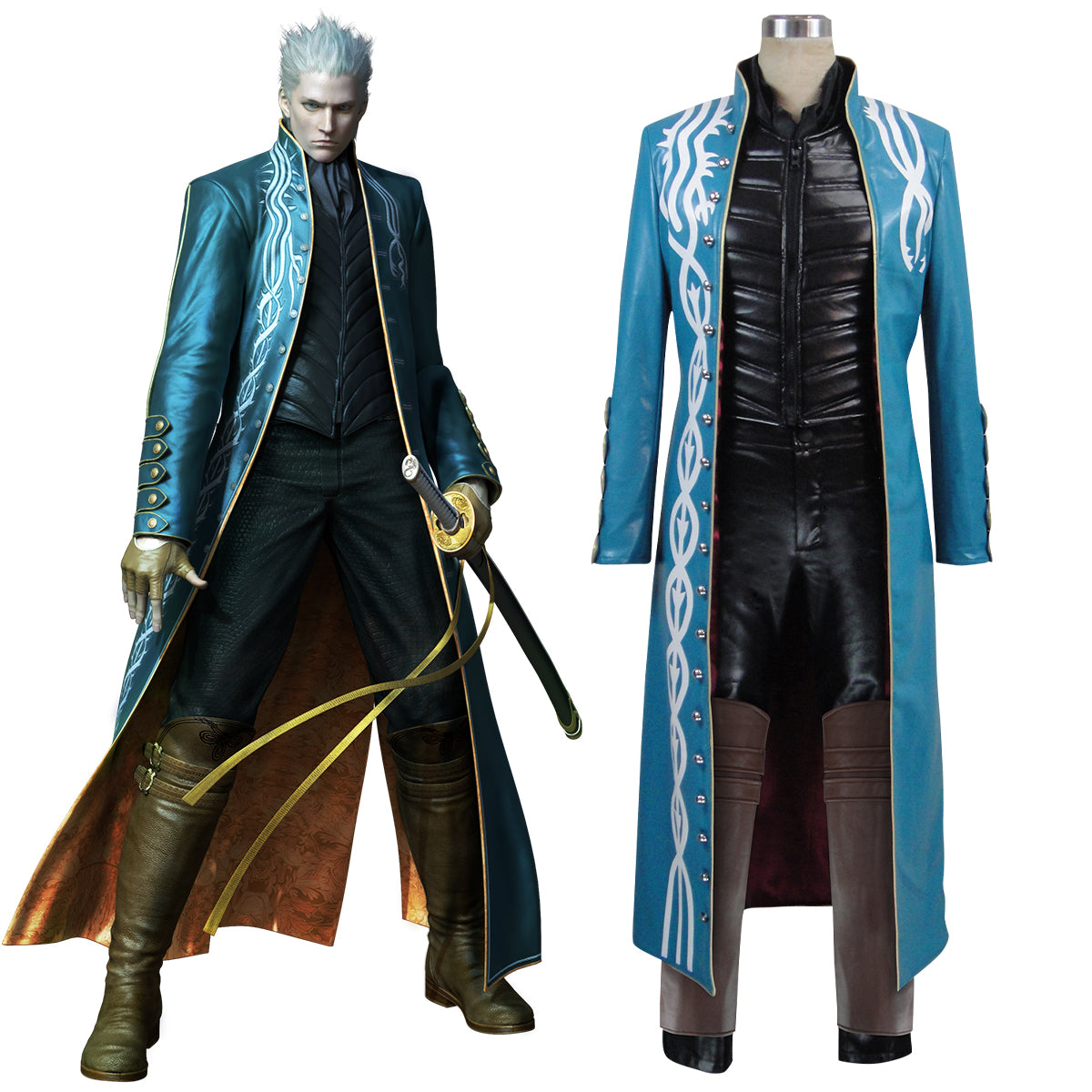 DmC Devil May Cry 3 Vergil Cosplay Costume – Gcosplay