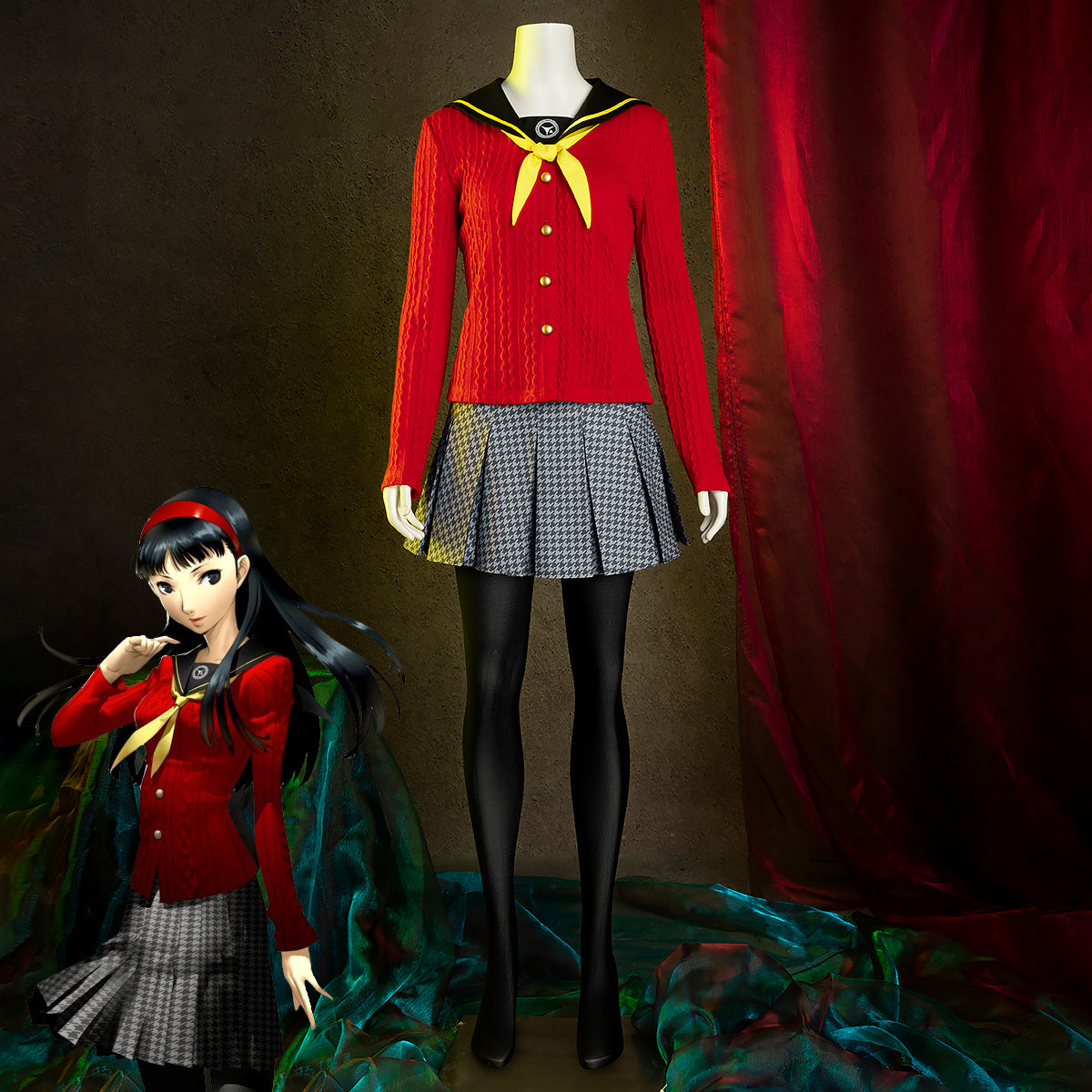 Persona 4 Yukiko Amagi School Uniform Cosplay Costume – Gcosplay