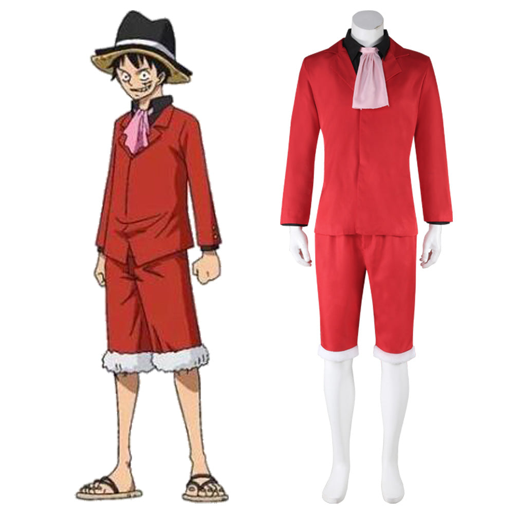 One Piece Monkey D Luffy Red New Cosplay Costume – Gcosplay