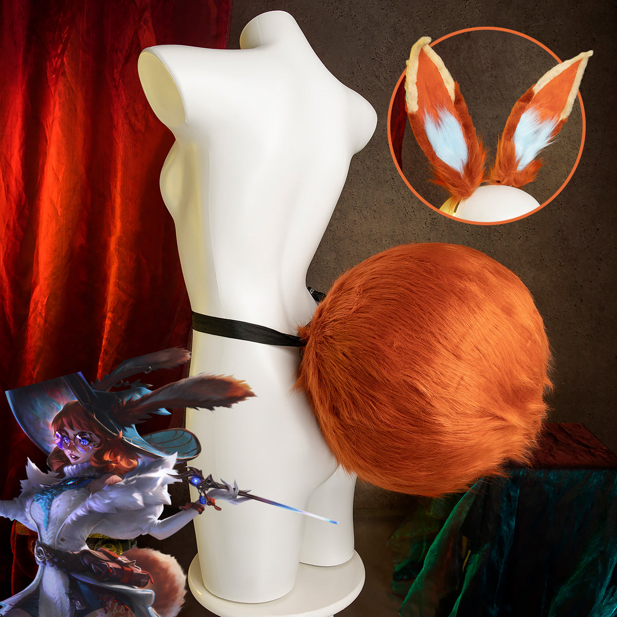 League of Legends LOL Aurora Ear And Tail Cosplay Weapon Prop – Gcosplay
