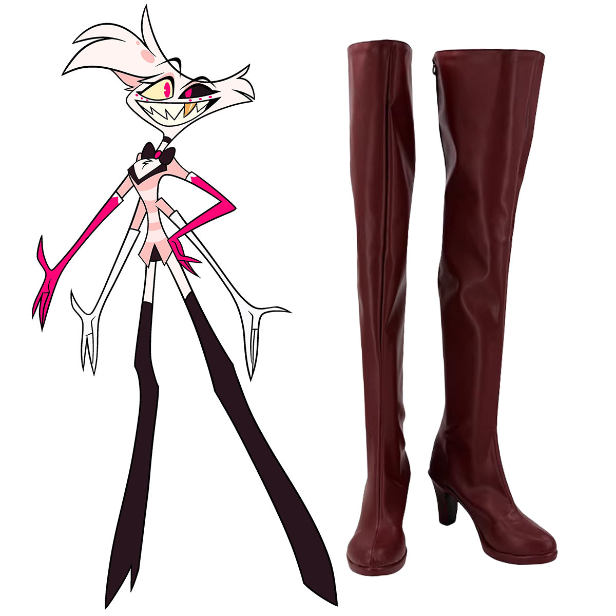 Hazbin Hotel Angel Dust Shoes Cosplay Boots – Gcosplay