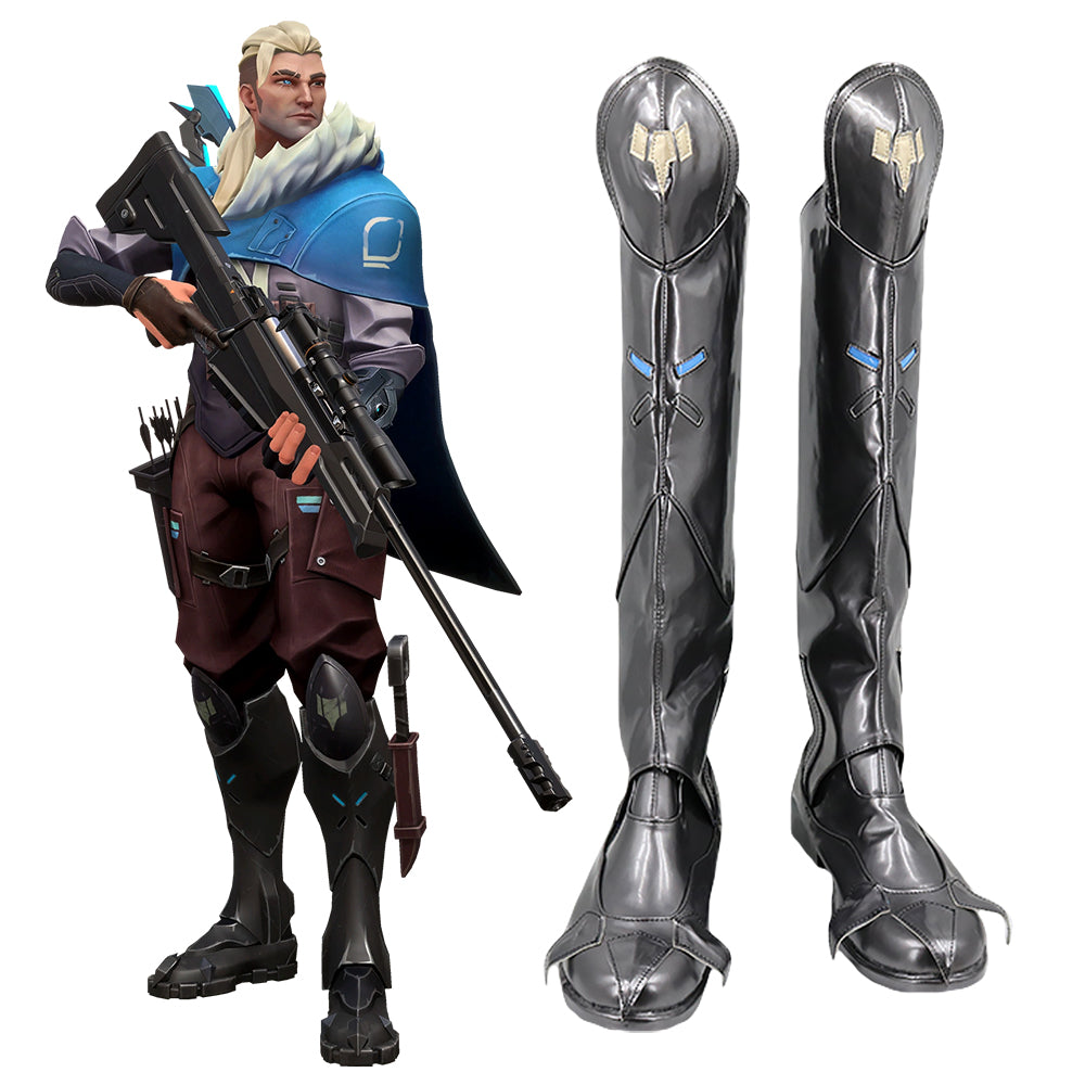 Valorant Sova Grey Boots Cosplay Boots – Gcosplay