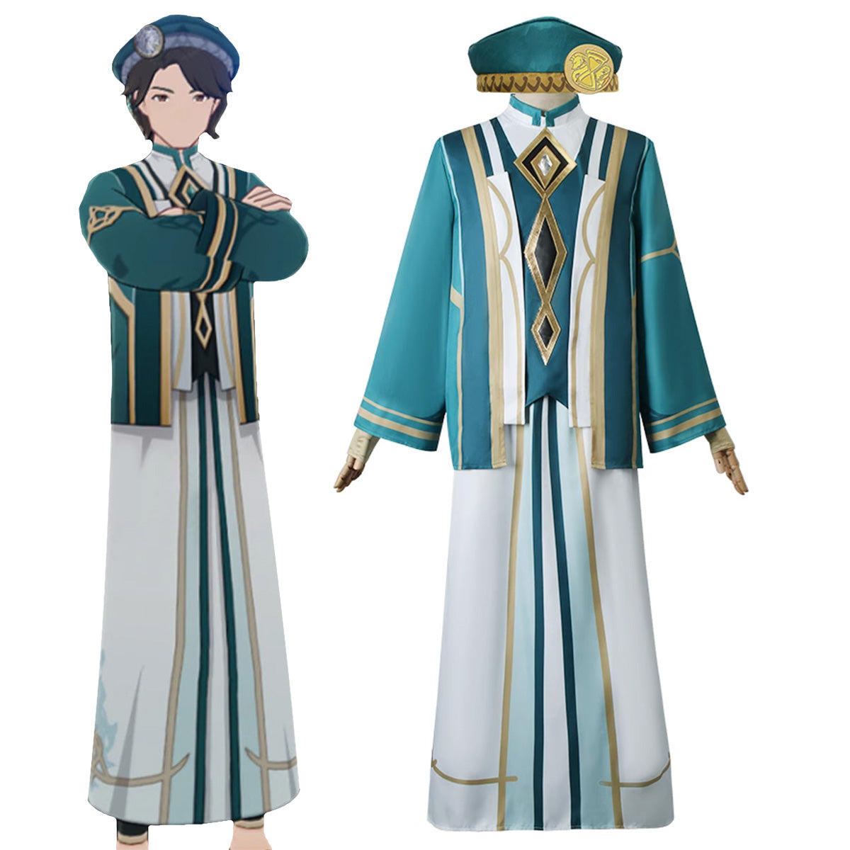 Genshin Impact The Akademiya Male Uniform Cosplay Costume – Gcosplay