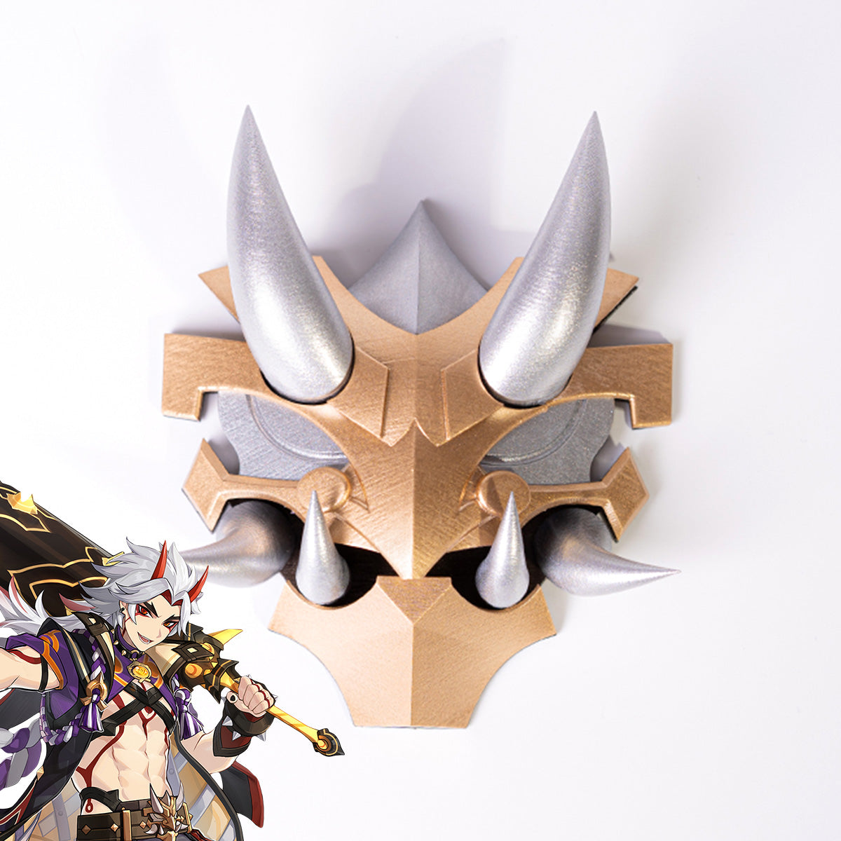 Genshin Impact Arataki Itto Head Of Beast Waist Decoration Cosplay Acc ...