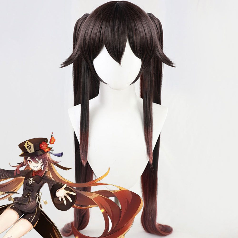 Genshin Impact Hu Tao Black Cosplay Wig – Gcosplay
