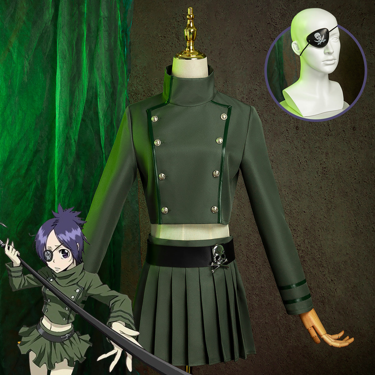 Katekyo Hitman Reborn! Vongola Chrome Dokuro Cosplay Costume – Gcosplay