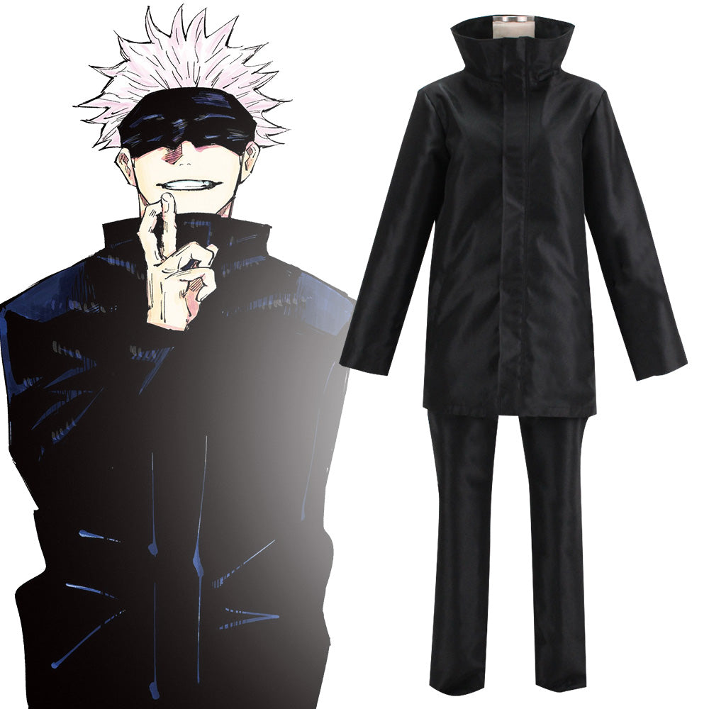 Jujutsu Kaisen Sorcery Fight Satoru Gojo Black Cosplay Costume – Gcosplay