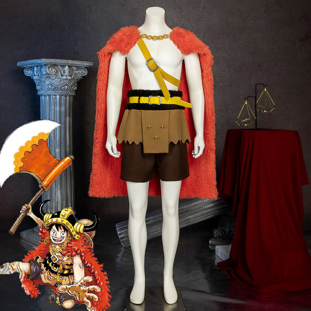 One Piece Monkey D. Luffy Elbaph Elbaf Cosplay Costume – Gcosplay