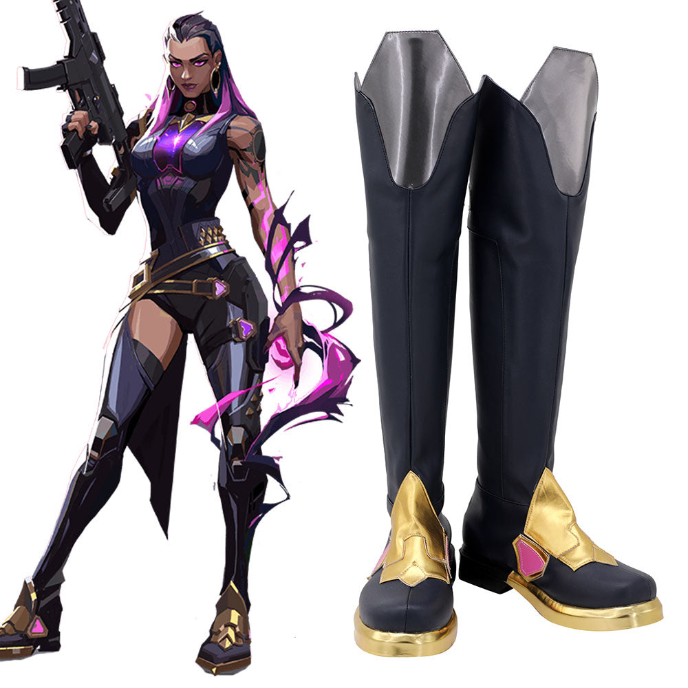 Valorant Reyna Black Cosplay Boots – Gcosplay