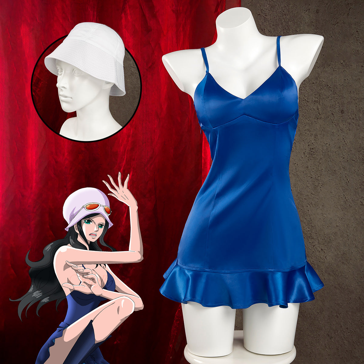 One Piece Dressrosa Nico Robin Cosplay Costume – Gcosplay