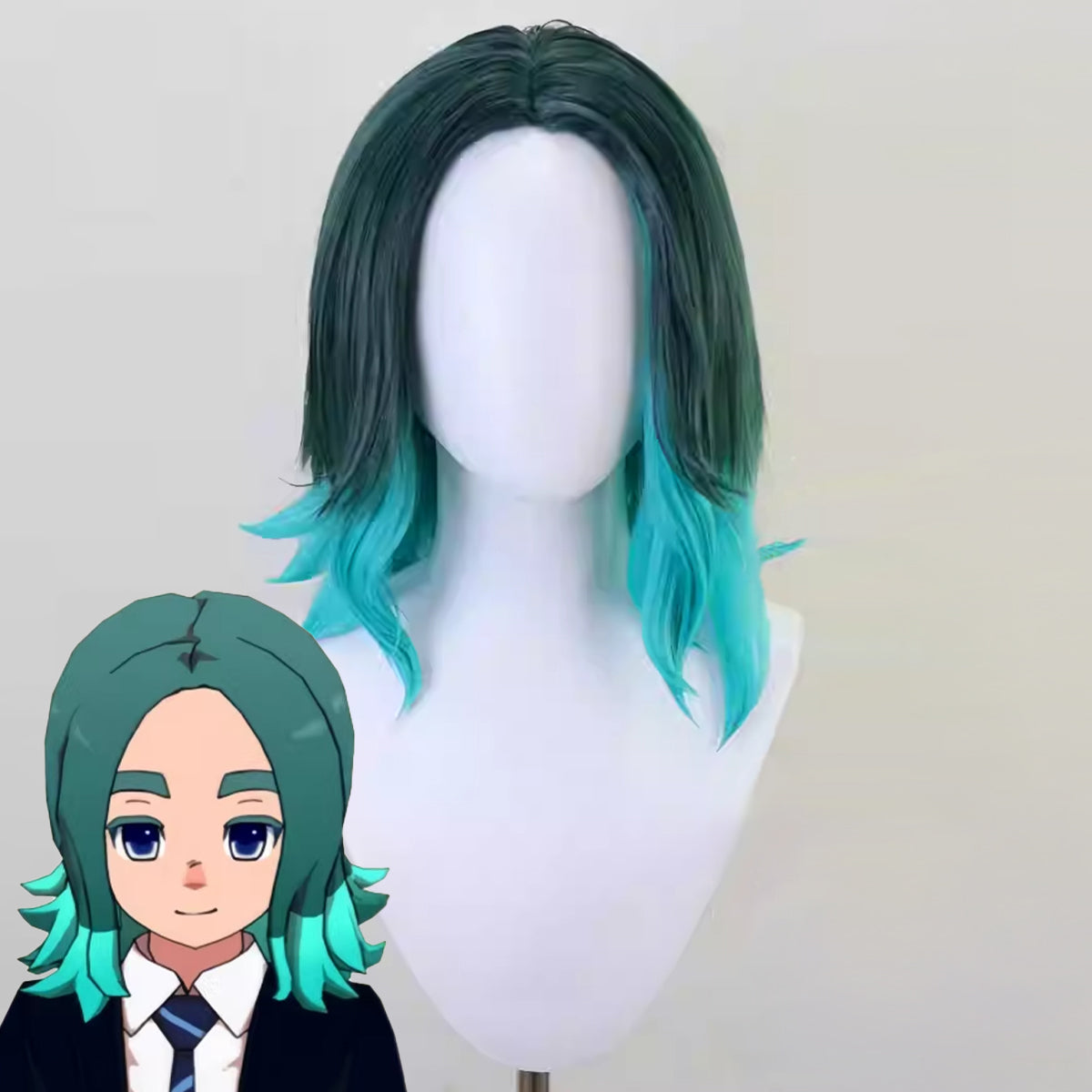 Inazuma Eleven Victory Road Sasanami Unmei Blue Cosplay Wig – Gcosplay