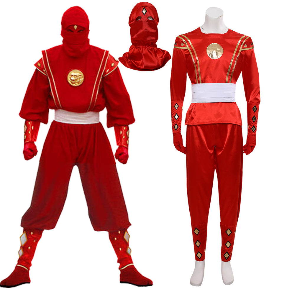 Power Rangers Red Ninjetti Ranger Red Ninja Ranger Cosplay Costume ...