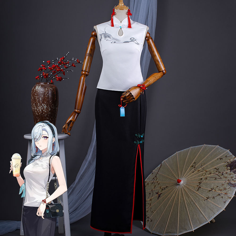 Genshin Impact x Heytea Shenhe Cosplay Costume – Gcosplay