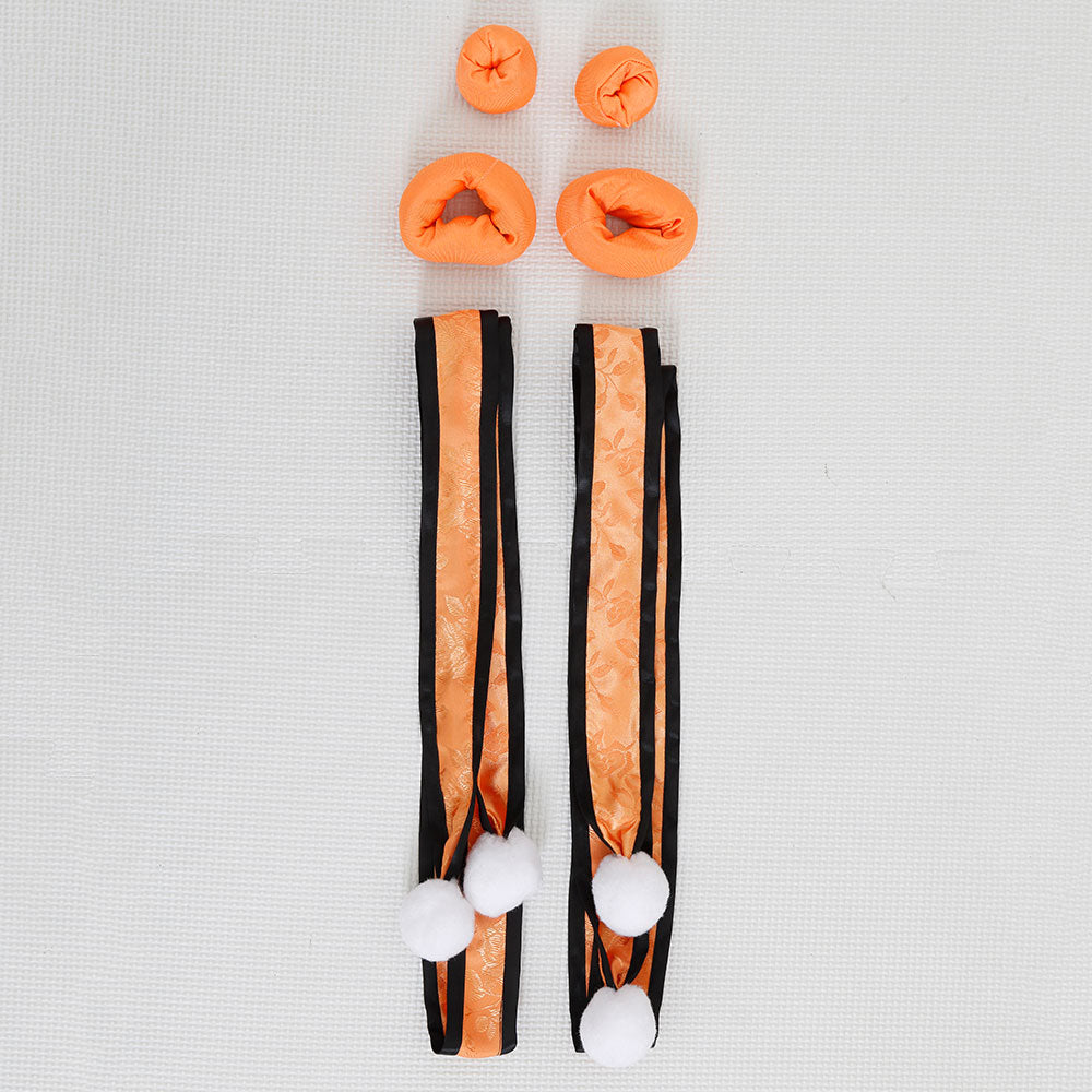Tekken 3 Ling Xiaoyu Orange Cosplay Costume – Gcosplay