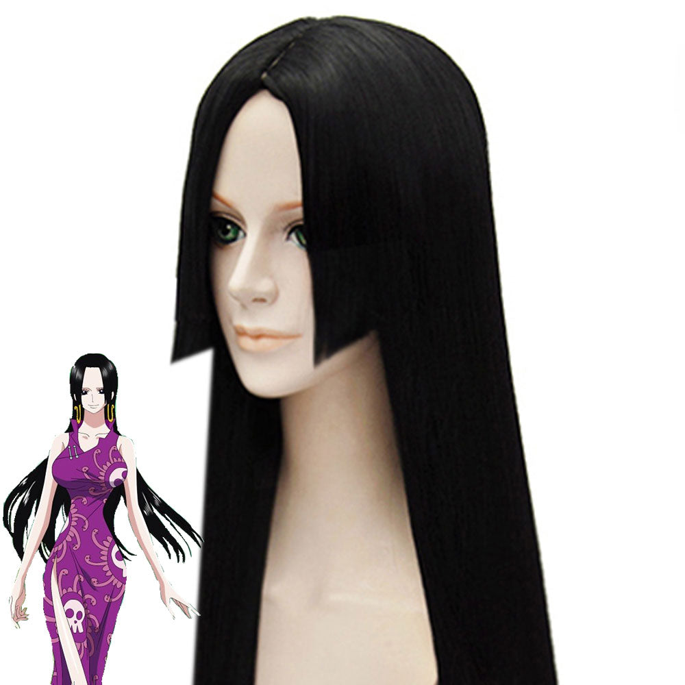 One Piece Boa Hancock Black Cosplay Wig – Gcosplay