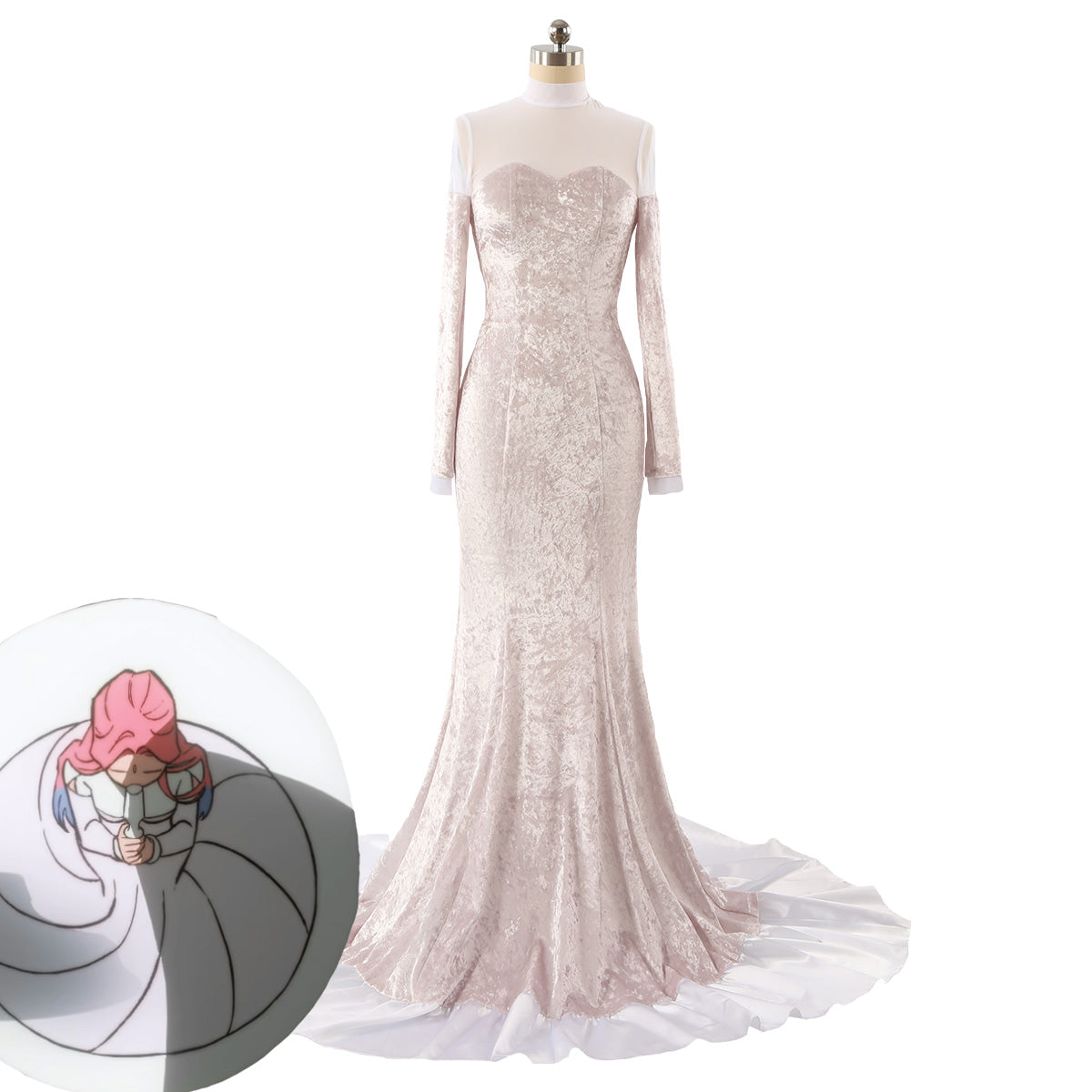 ALIEN STAGE Mize Round 5 White Dress Cosplay Costume – Gcosplay