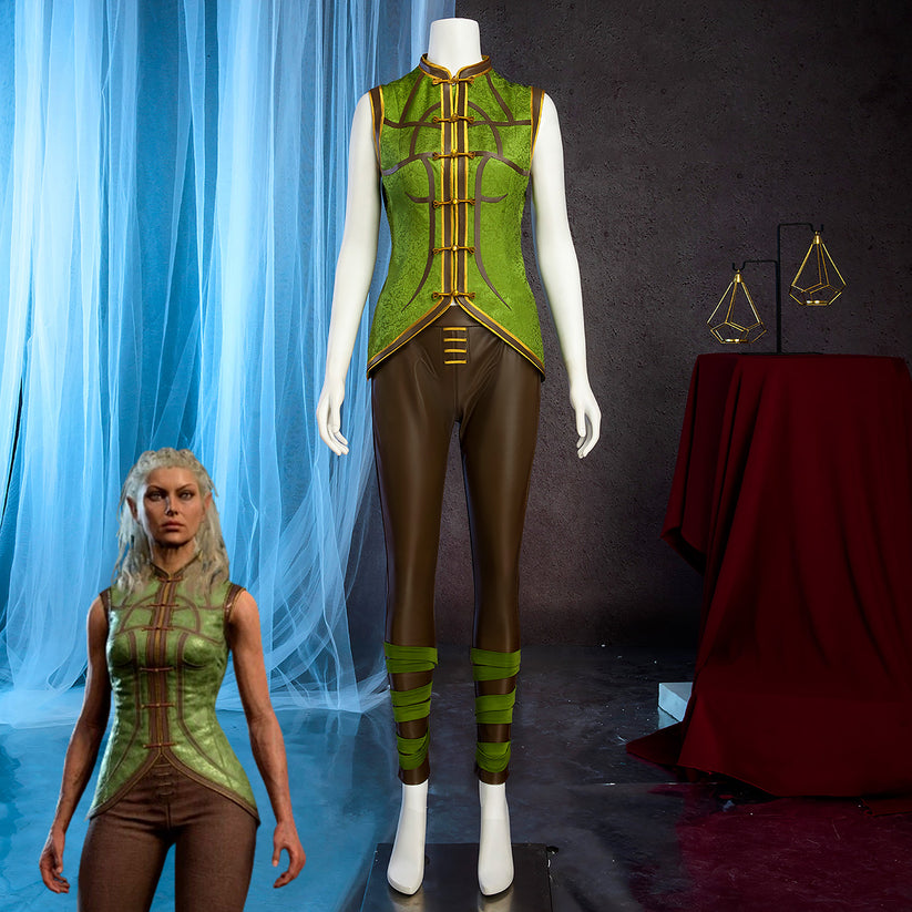 Baldur's Gate III BG3 Jaheira Camp Cosplay Costume – Gcosplay