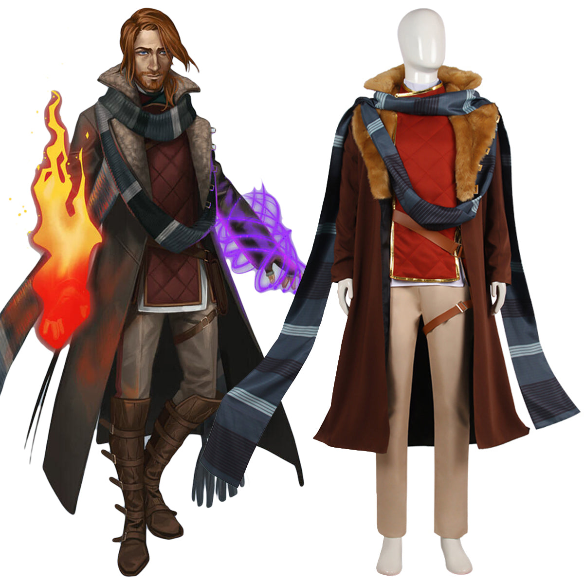 Critical Role Caleb Widogast LV13 Cosplay Costume – Gcosplay