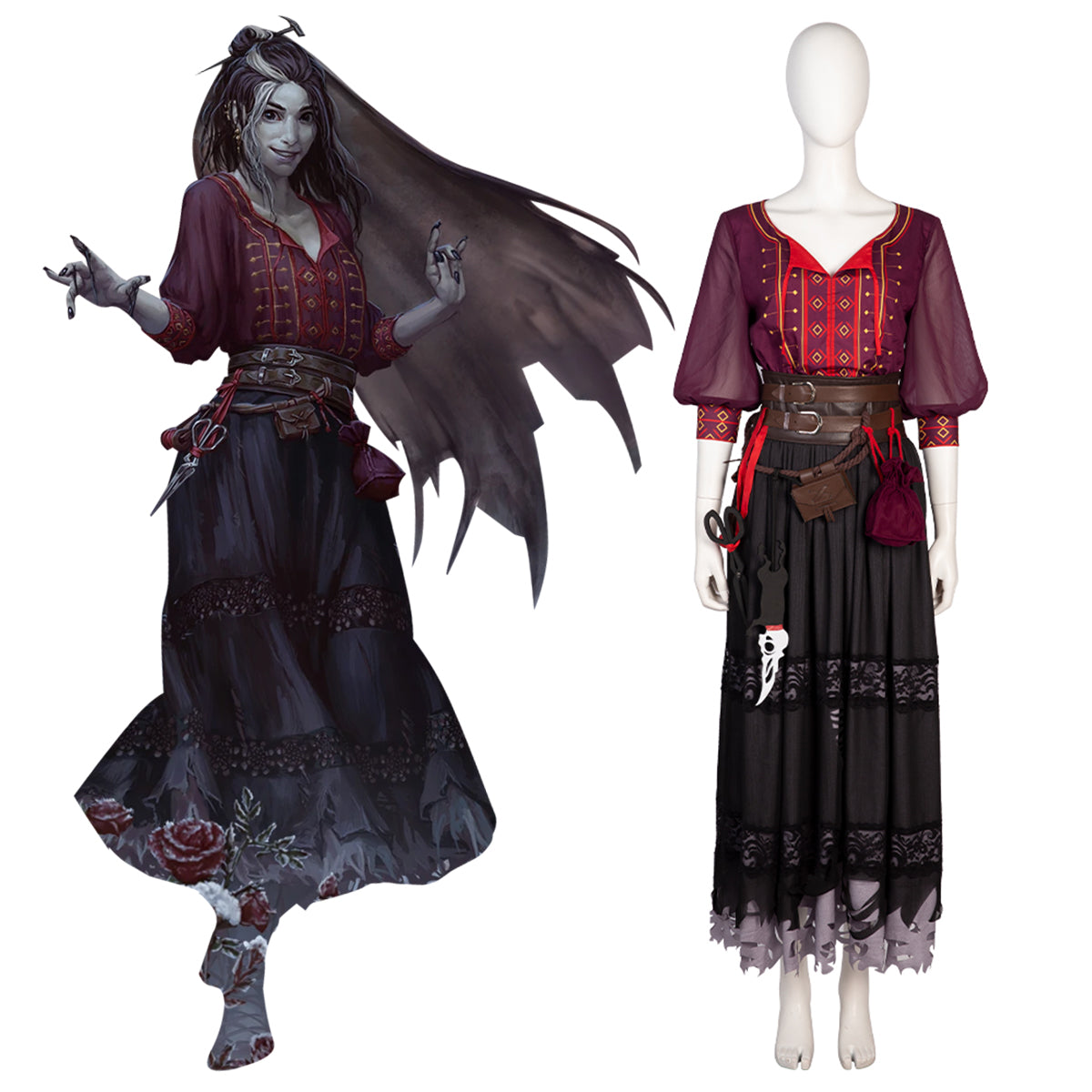 Critical Role Laudna Red Cosplay Costume – Gcosplay