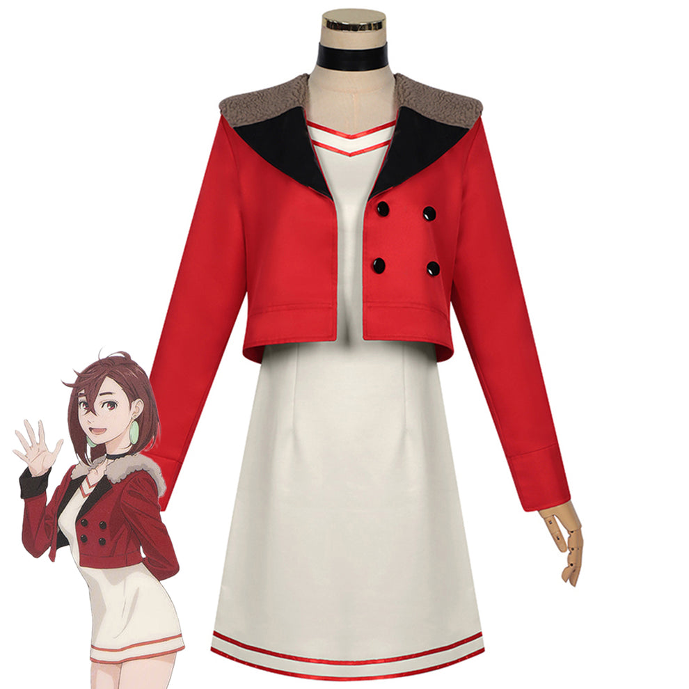 Dandadan Momo Ayase Red Cosplay Costume – Gcosplay