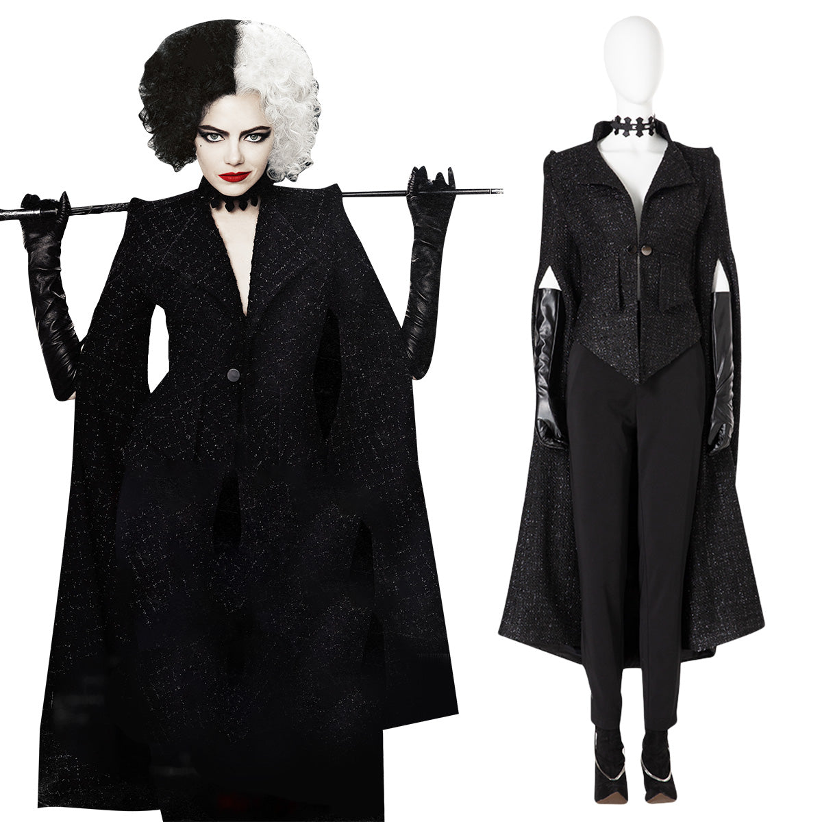 Disney Movie Cruella de Vil B Cosplay Costume – Gcosplay