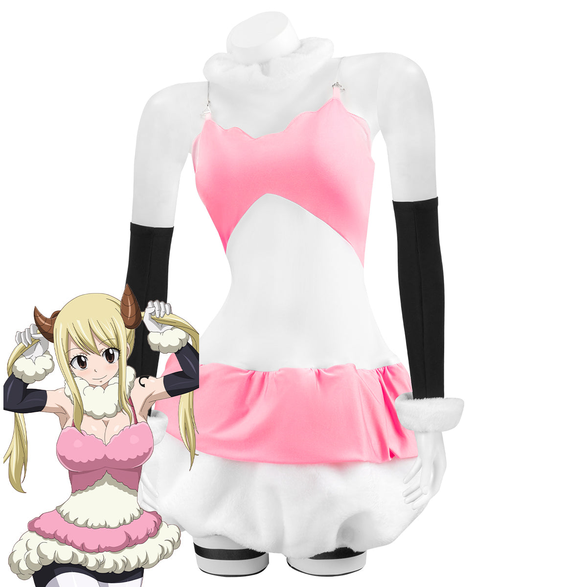 Fairy Tail Aries Lucy Heartfilia Cosplay Costume – Gcosplay
