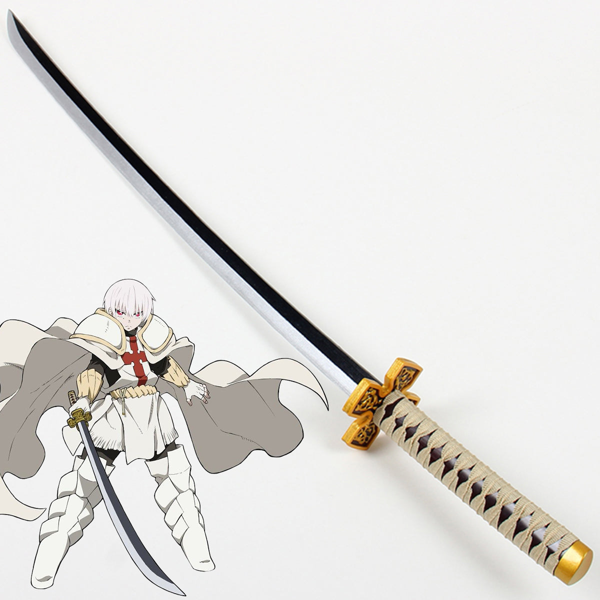 Fire Force Enen No Shouboutai Shou Kusakabe Sword Cosplay Weapon Prop ...