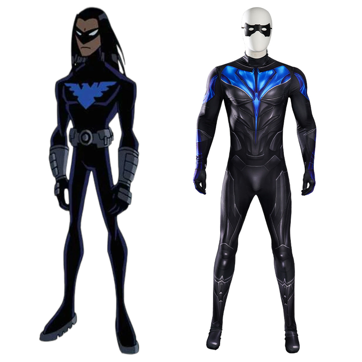 Halloween TT Nightwing Jumpsuit Cosplay Costume – Gcosplay