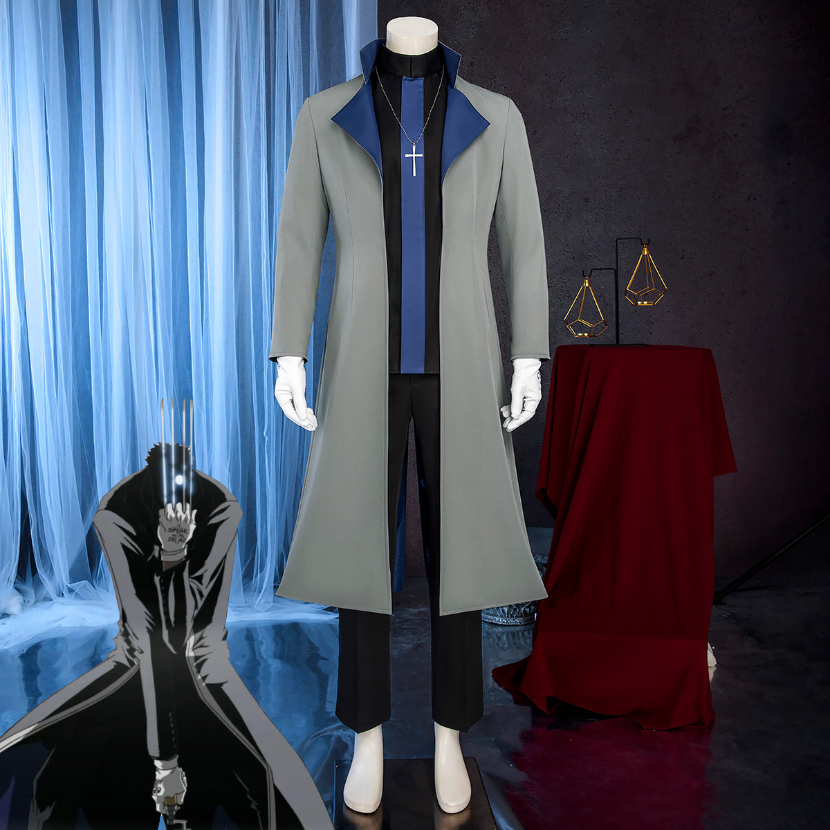 Hellsing Ova Father Anderson Cosplay Costume – Gcosplay