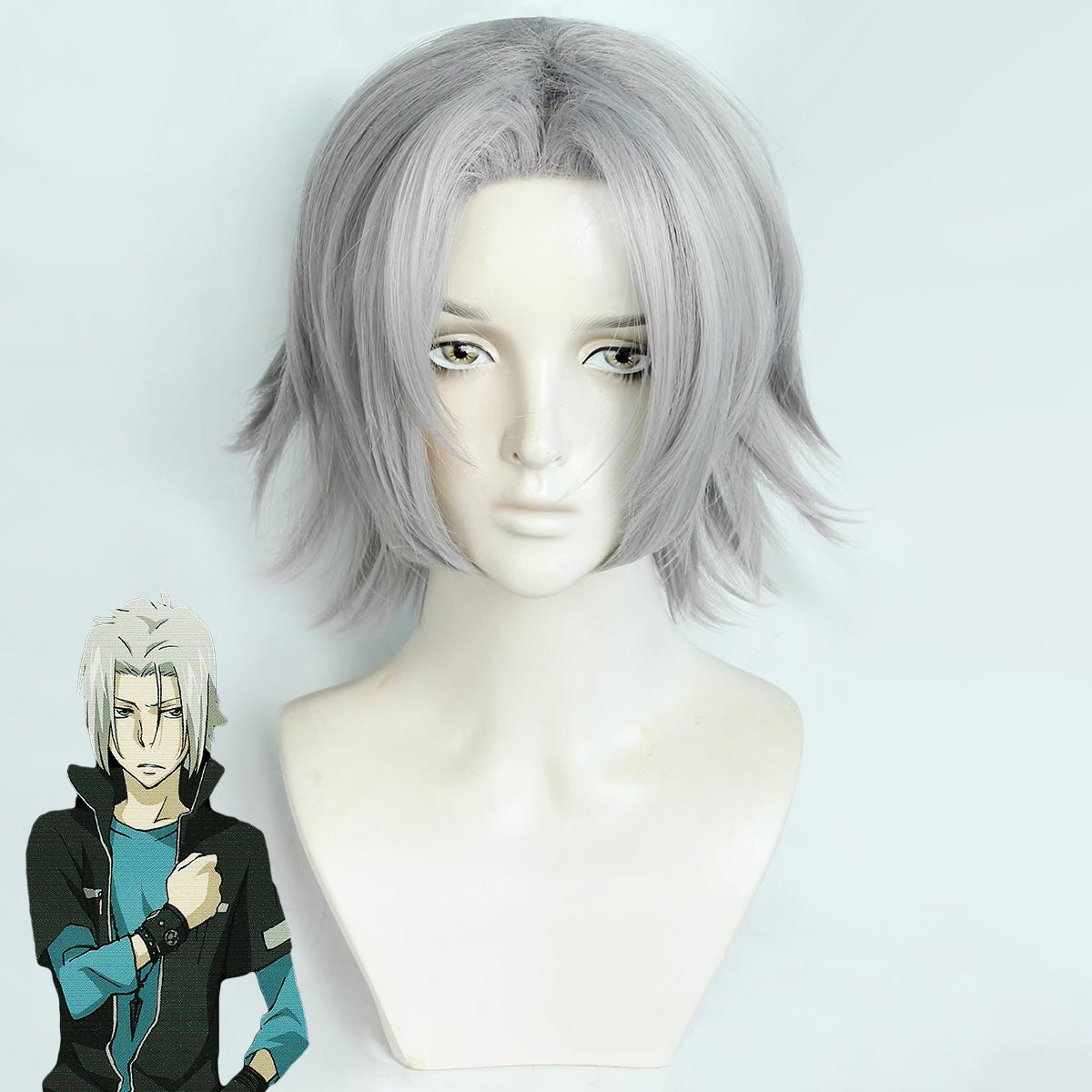 Hitman Reborn Gokudera Hayato Grey Cosplay Wig – Gcosplay