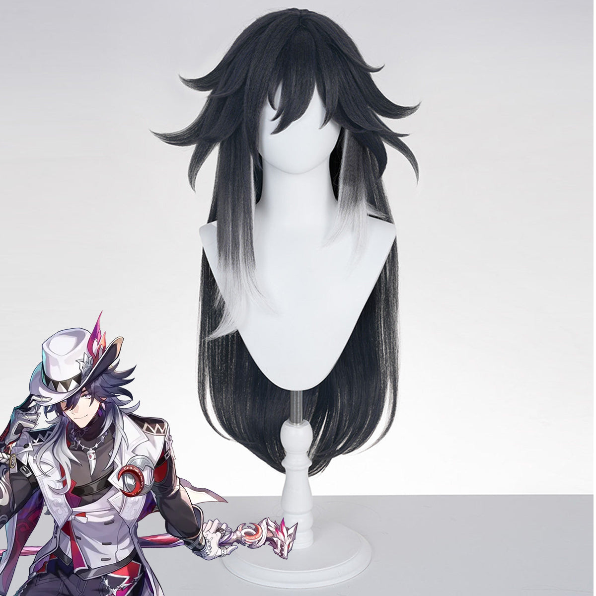 Honkai: Star Rail Ashveil Black Cosplay Wig – Gcosplay