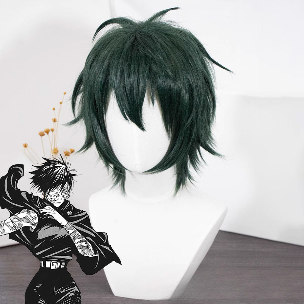 Jujitsu Fight Maki Zenin Green Cosplay Wig – Gcosplay
