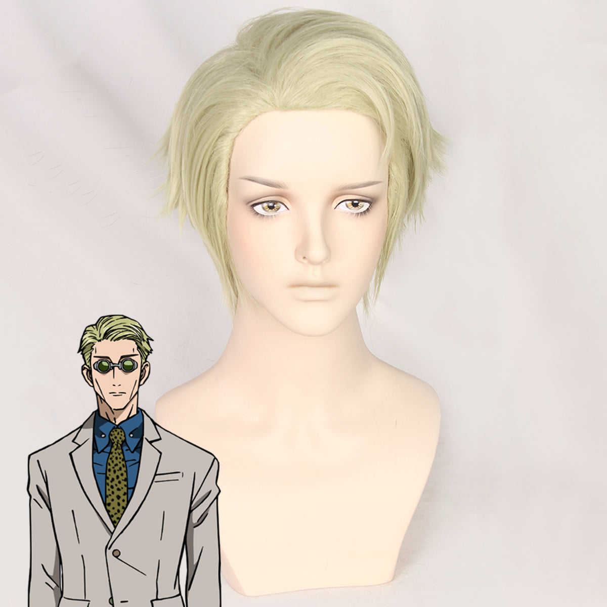 Jujitsu Fight Sorcery Fight Kento Nanami Golden Cosplay Wig – Gcosplay