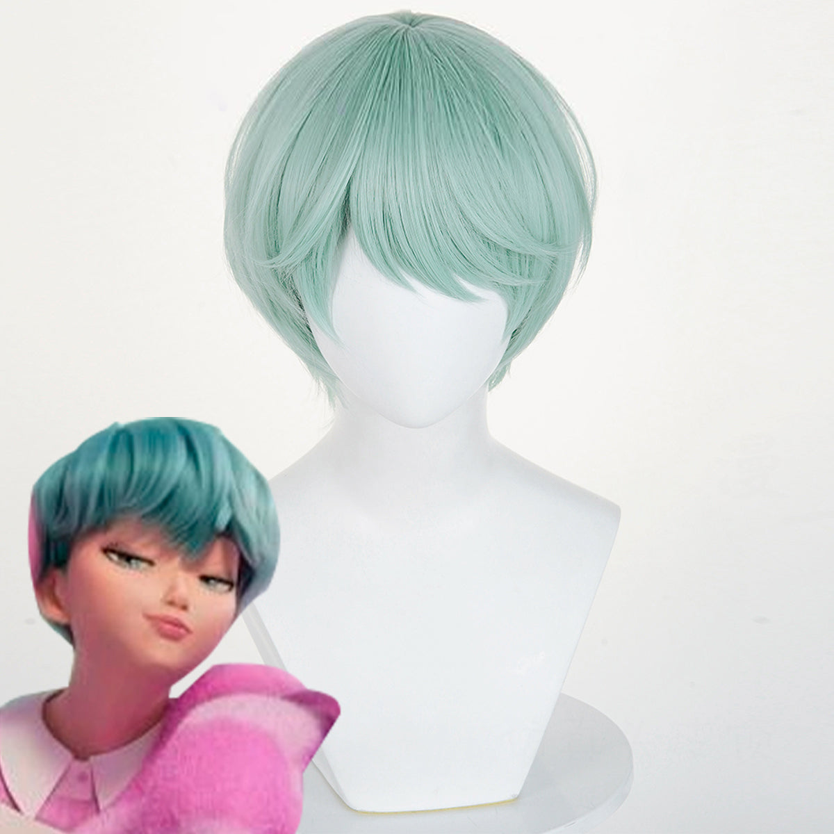 Kpop Demon Hunters Saja Boys Baby Saja Green Cosplay Wig – Gcosplay