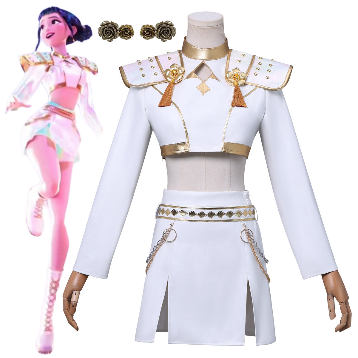 Stage Performance Costume K/Pop Demons Hunters Costume Set For Girls ...