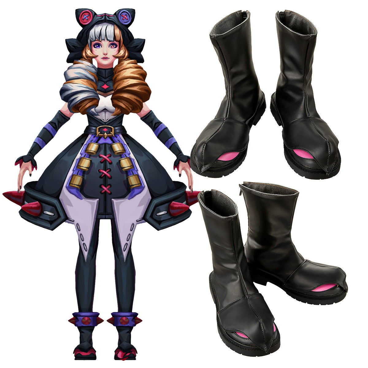 League of Legends LOL Soul Fighter Gwen Cosplay Shoes – Gcosplay