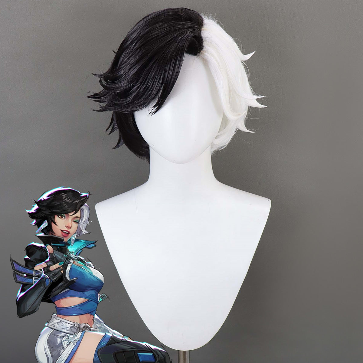MAV Rivals Luna Snow Black White Cosplay Wig – Gcosplay