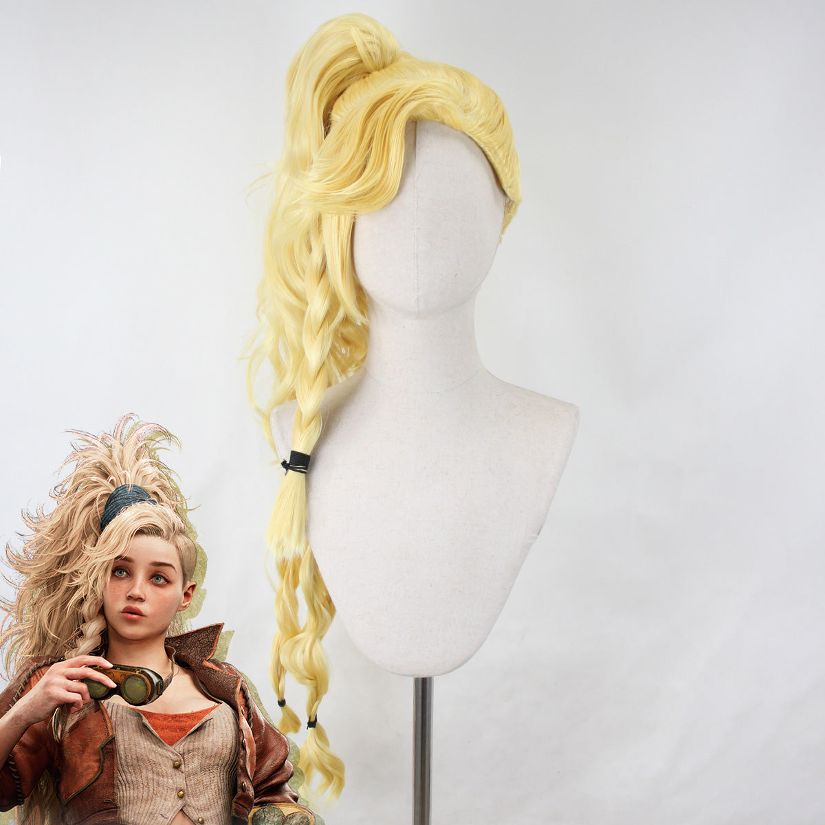 Monster Hunter Wilds Gemma Golden Cosplay Wig – Gcosplay