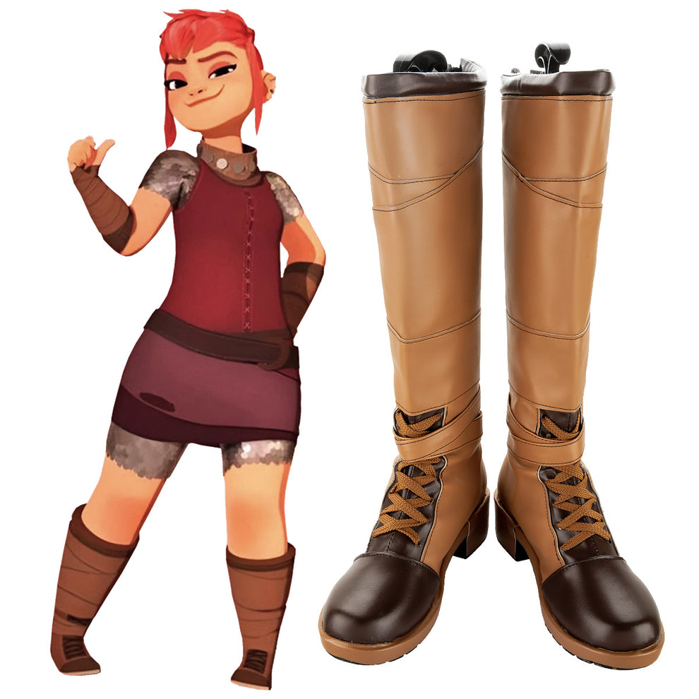 Nimona 2023 Film Nimona Brown Shoes Cosplay Boots – Gcosplay