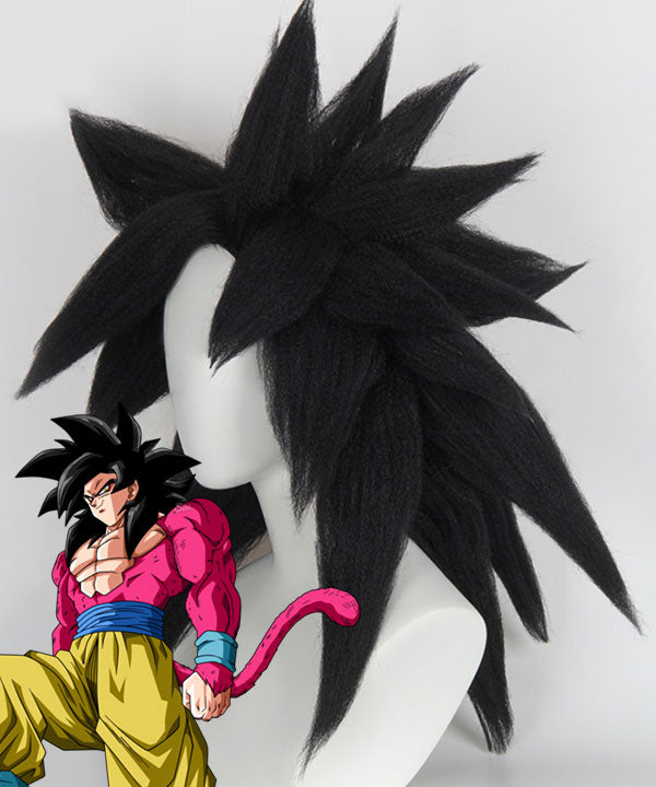 Dragon Ball GT Son Goku Kakarotto SSJ4 Black Cosplay Wig – Gcosplay