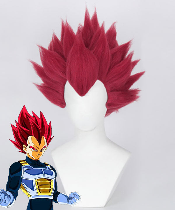 D Ball Vegeta Red Cosplay Wig – Gcosplay