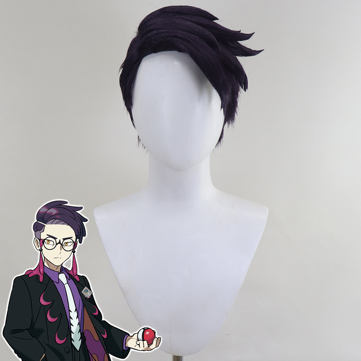 PM Legends: ZA Karasuba Corbeau Black Purple Cosplay Wig – Gcosplay