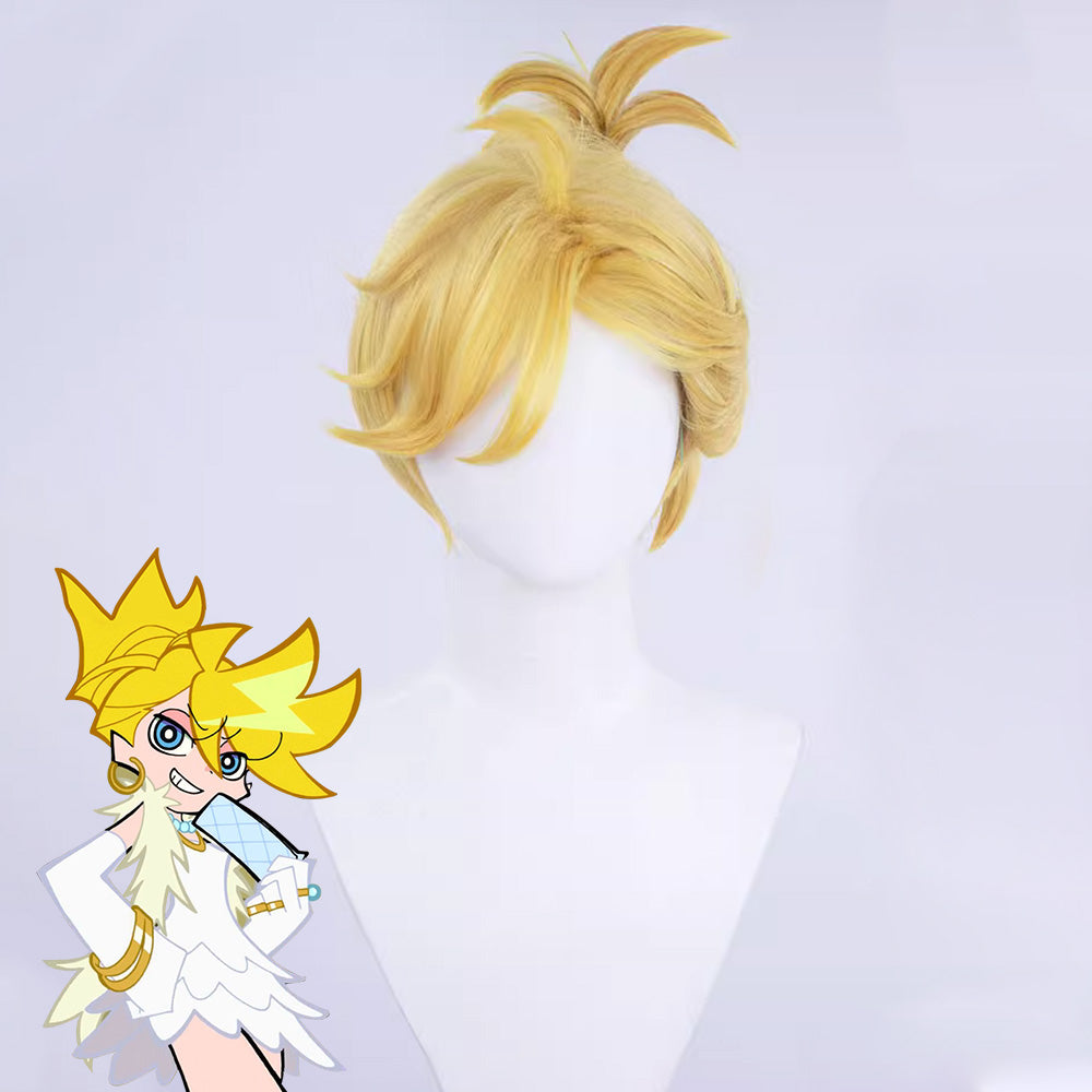 Panty And Stocking With Garterbelt Anarchy Panty Gold Cosplay Wig ...